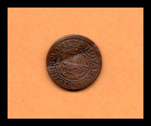 City of Wismar (German states) Coin 3 Pfennig 1740, Copper, 22.5mm, 2 ...
