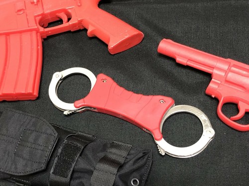 Free shipping .Training rigid handcuff . No locking RED | eBay