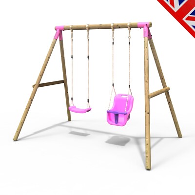 Pink Garden Swing for sale | eBay