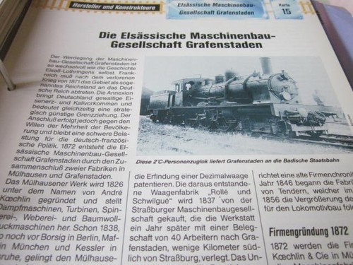 Dampflok Hersteller Elsässische Maschinenbaugesellschaft Grafenstaden ...