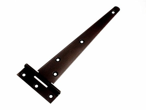 12 Pairs Of 8 Inch Door / Gate / Shed T Tee Strap Hinges Steel Black ...