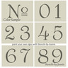 Set 11 French Number STENCILS Available in Multiple Sizes! Vintage/Sign ...