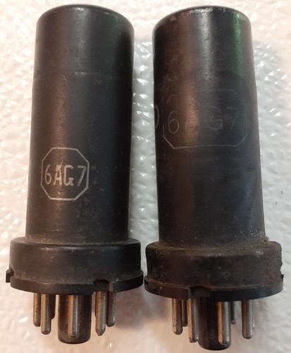 6AG7 Vintage Metal Vacuum Tube Pair Tested Good sku#283 | eBay