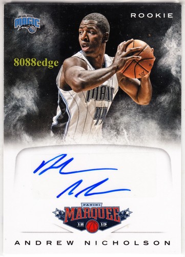 2012-13 MARQUEE RC SIGANTURE AUTO: ANDREW NICHOLSON #37 AUTOGRAPH ...