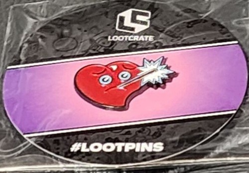 NEW Lovesick Heart Pin Loot Crate Enamel Pinback Heart Fever 2021 ...