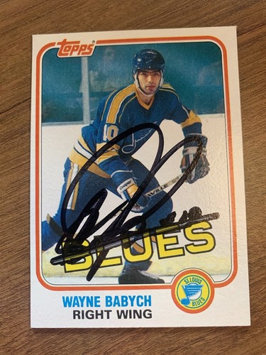Wayne Babych autographed 1981 Topps hockey card | eBay