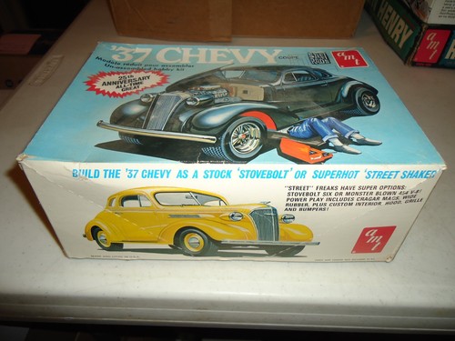 1/25 AMT '37 CHEVY COUPE STREET RODS ISSUE BAGGED INSIDE MODEL KIT NO ...