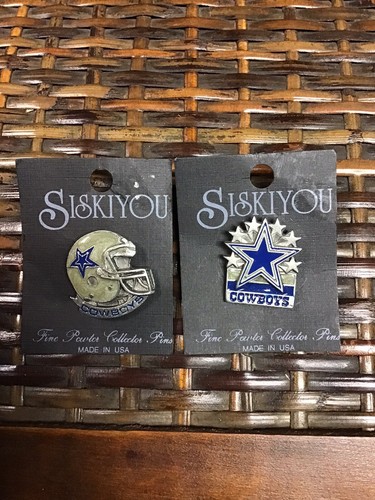 Siskiyou Dallas Cowboys Pewter Lapel Tie Pins Lot Of 2 Collectors Item ...