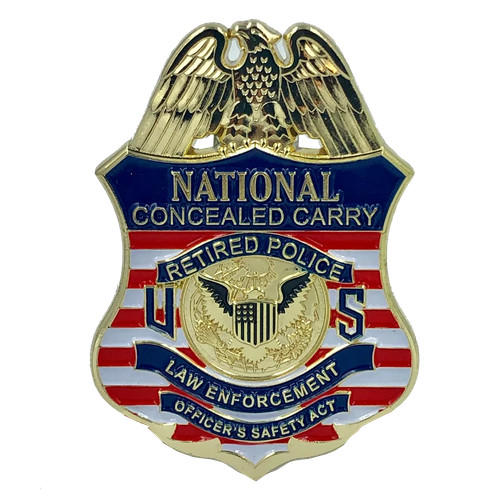EE-005 Mini National Concealed Carry Retired Police LEOSA Lapel pin | eBay