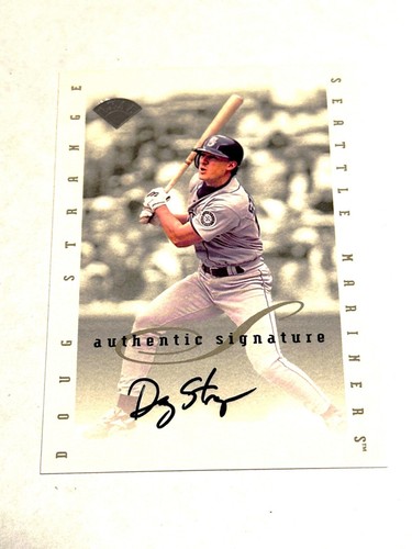Doug Strange 1996 Leaf Authentic Signature Series On Card Autograph ...