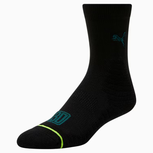 Puma Men's Stewie Basketball Socks Black 1 Pack/ Sock 9-11 Shoe 5-9.5 ...