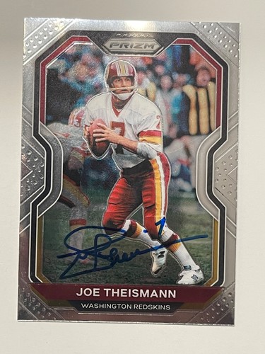 Washington Redskins JOE THEISMANN Signed Card | eBay
