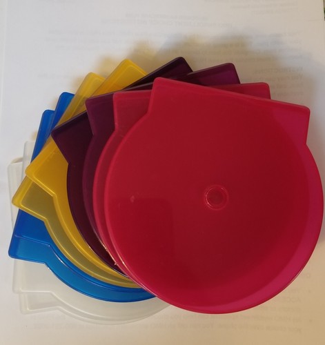 10 COLORFUL CLAMSHELL CSHELL CD DVD POLY CASE 5 COLOR CLEAR BLUE YELLOW ...