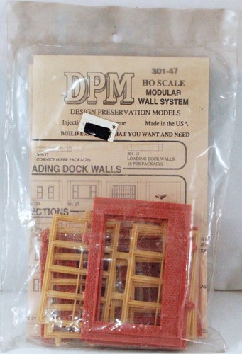 DPM Modular Building System - #301-47 - Wall Sections - Kit - HO Scale ...