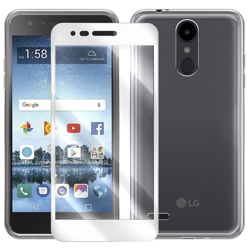 Anti-Scratch White Screen Protector+Soft TPU Case for LG Tribute ...
