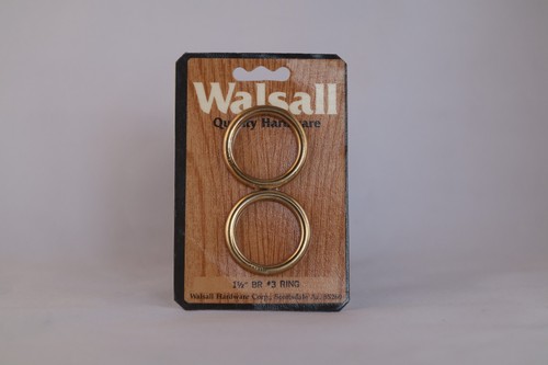 Walsall Horse Saddle Tack Hardware 1 1/2" Brass Ring PKG of 2 NOS | eBay