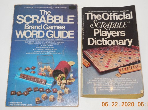 Lot of 2 Vintage Paperback Scrabble Books Word Guide and Players ...