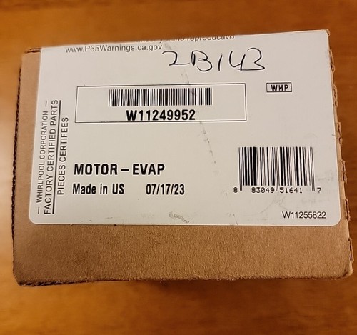 Whirlpool Motor-evap OEM W11249952 | eBay