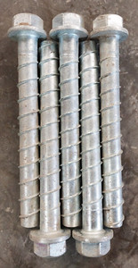 Lot of 8 HILTI KH-EZ 3/4" x 7" Concrete Screw Anchors Anchor Bolts