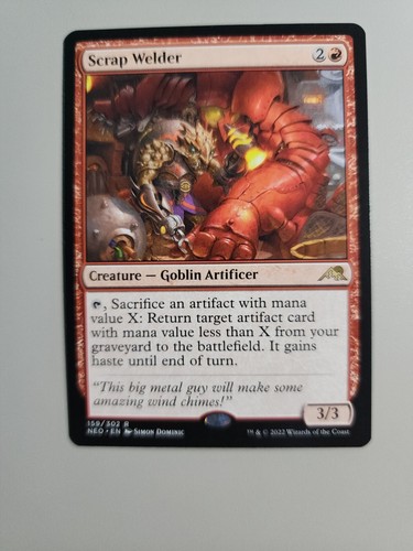 MTG Scrap Welder Kamigawa: Neon Dynasty 159/302 Regular Rare | eBay