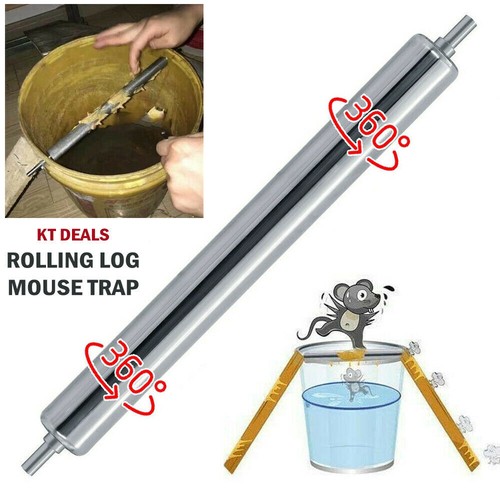 Rolling Log Mouse Traps House Indoor Rat Trap Quick Effective Safe ...