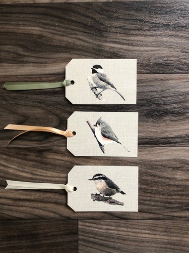 Set of 12 Handmade Bird Gift Tags | eBay