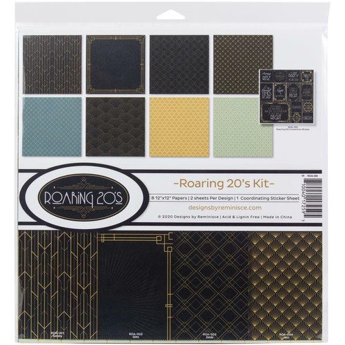Crafts 12X12 Paper Kit Roaring 20's Glitz Jazz Gatsby Zelda Ritz Cheers ...