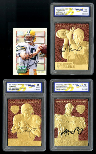 2006 FTG GOLD 10 AARON RODGERS ROOKIE TOM BRADY BRETT FAVRE MARK ...