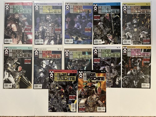 U.S. War Machine #1,2,3,4,5,6,7,8,9,10,11,12 NM/VF MARVEL MAX FULL SET ...