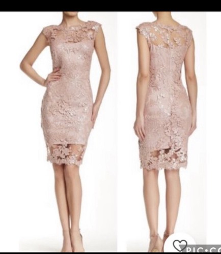 Tadashi shoji crew neck flower patterns tight sleeveless dress | eBay