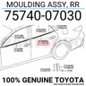 757700K311 Genuine Toyota MOULDING ASSY, HOOD 75770-0K311 | eBay