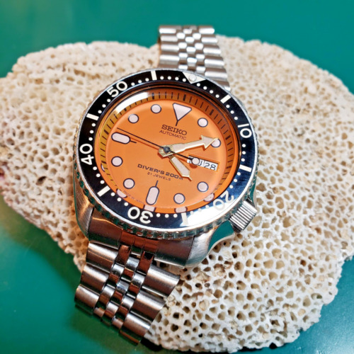 RARE JAPAN SEIKO DIVER SKX011J 7S26-0020 (SN 270949) ORANGE DIAL Eng ...