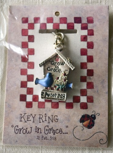 VTG Garden of Blessings -Grow In Grace Keyring - 2 Peter 3:18 | eBay