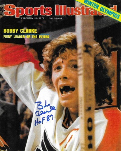 BOBBY CLARKE Autographed Signed 8 x 10 Hockey Photo Philadelphia Flyers ...