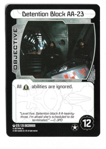 Star Wars Pocketmodel TCG Card - 078/120 Detention Block AA-23 ...