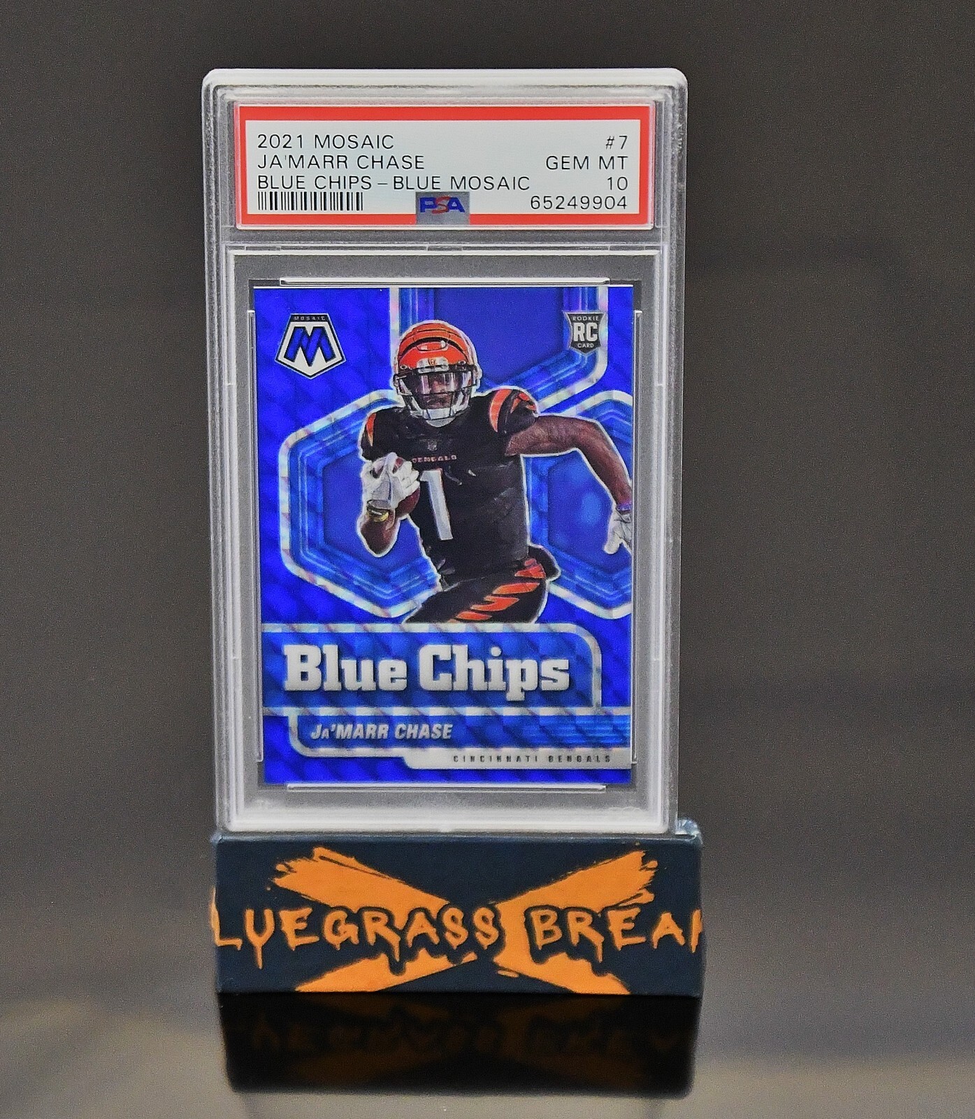 Ja'Marr Chase 2021 Mosaic #7 Blue Chips - Blue /99 PSA 10 Price Guide ...