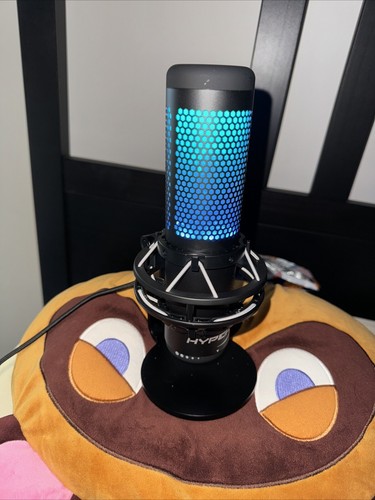 HyperX QuadCast S RGB LED USB Cardioid Microphone - Black 196188049488 ...