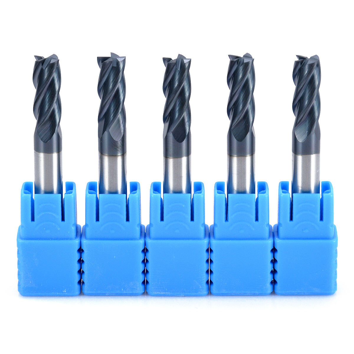 5× HRC45 5mm CNC Carbide End Mill 4 Fultes Milling Cutter,Tungsten End ...