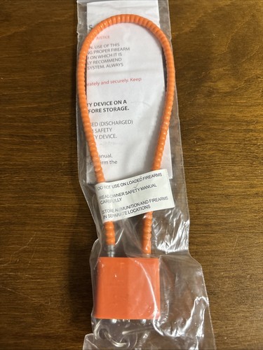 Gun Safety Cable Lock Steel Two Keys 8 Inches New Sealed Unopened ...
