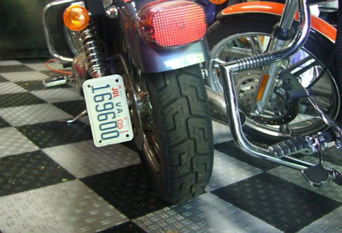 Harley Sportster License plate relocator bracket HD 1200 883 1100 1000 ...