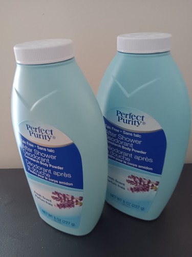 2-Perfect Purity After Shower Deodorant Cornstarch Body Powder Fresh ...