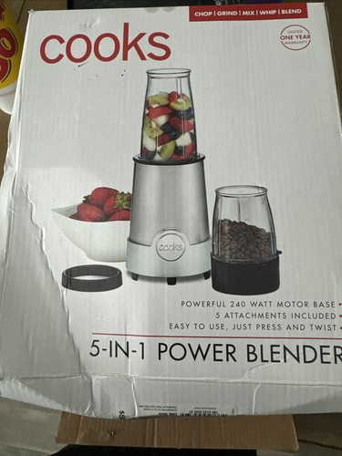 COOKS- 5-in-1 Power Blender. Red. New In Box | eBay