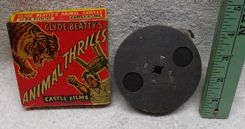 * Vintage - CASTLE FILMS - 16mm Movie - CLYDE BEATTY'S - ANIMAL THRILLS ...