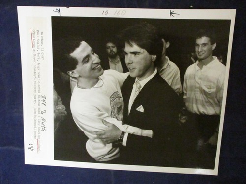 1987 Paul Scalzi Michael O'Halloran @ Mayor's Waltham MA Glossy Press ...