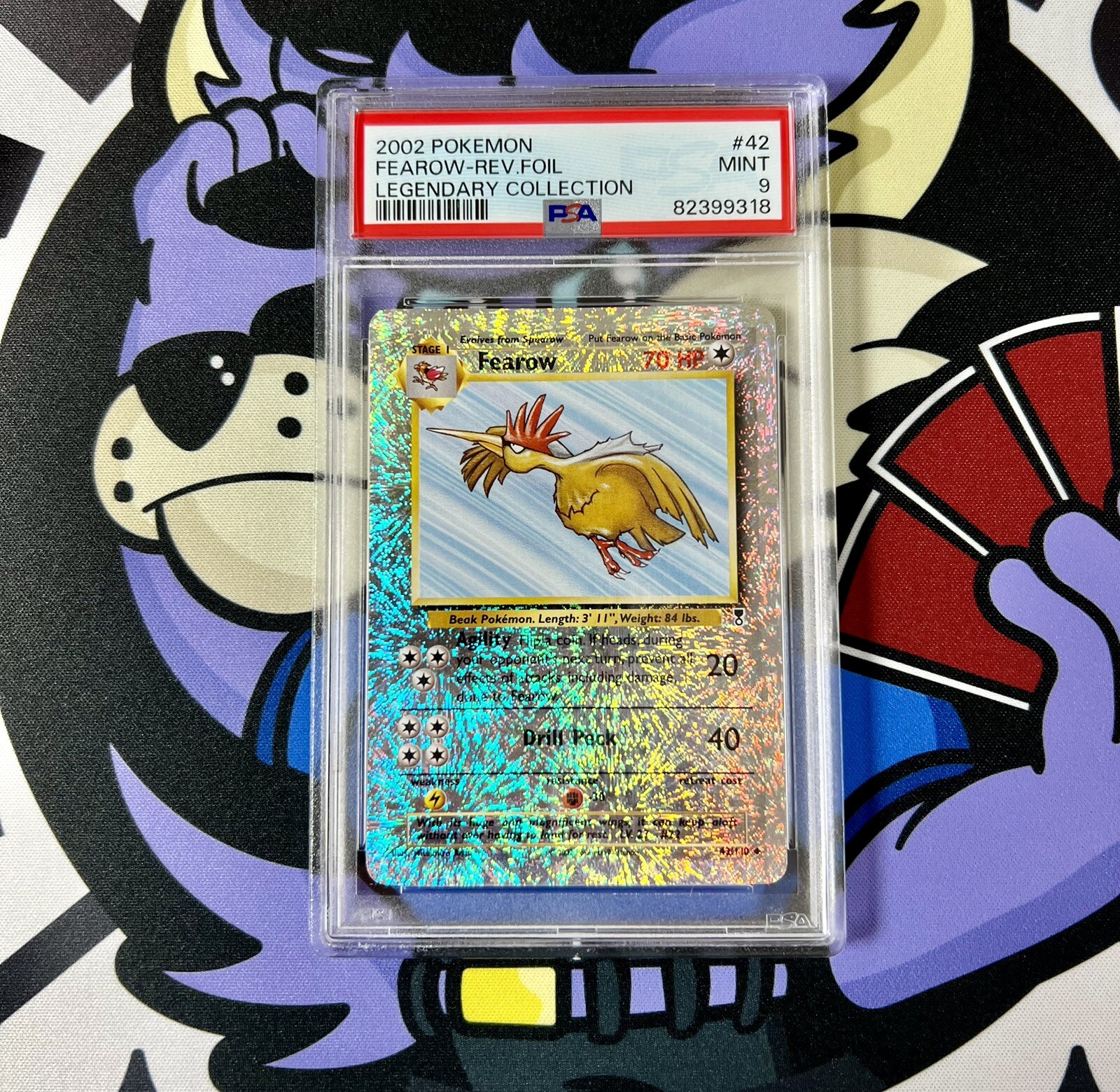 Fearow 2002 Legendary Collection #42 Reverse Holo PSA 9 Price Guide ...