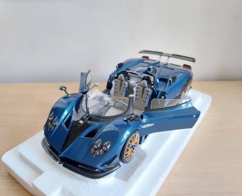 DIECAST 1:18 LCD Pagani Zonda HP Barchetta BLUE CARBON autoart huayra ...