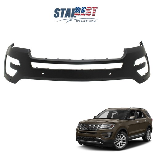 For 2016-2017 Ford Explorer Primed Front Bumper Cover With Sensor Holes ...