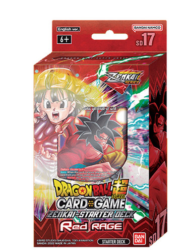 Dragon Ball Super TCG Zenkai Series Starter Deck Red Rage Pan SD17 | eBay