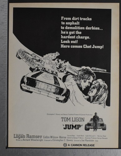 1971 Print Ad Christopher Dewey Dennis Friedland Jump Car Movie Sudie ...