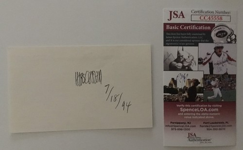 Abe Hirschfeld Signed Autographed 3x5 Card JSA Certified Broadway | eBay